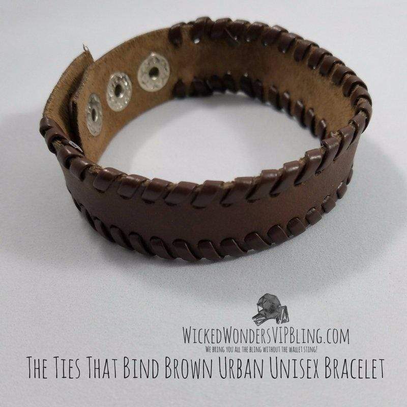 The Ties That Bind Brown Urban Unisex Bracelet – WICKED WONDERS